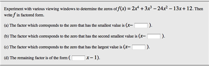 Solved Experiment with various viewing windows to determine | Chegg.com