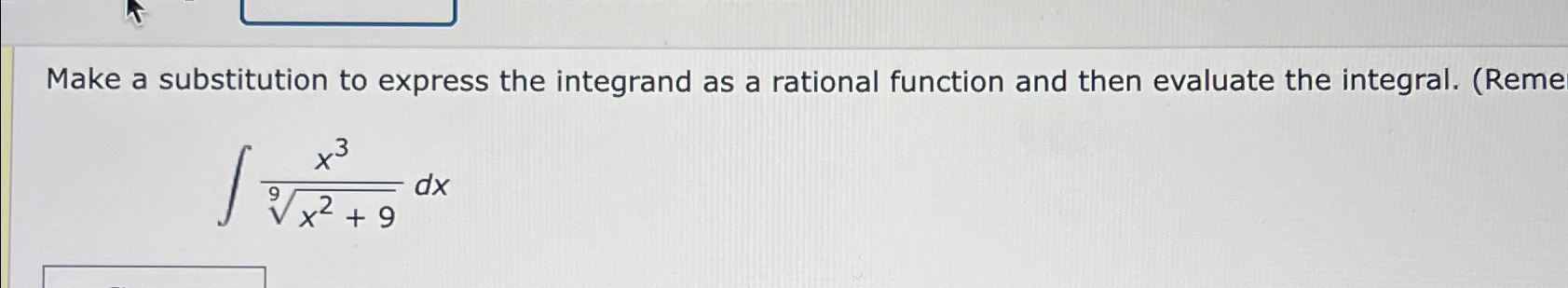 Solved Make a substitution to express the integrand as a | Chegg.com