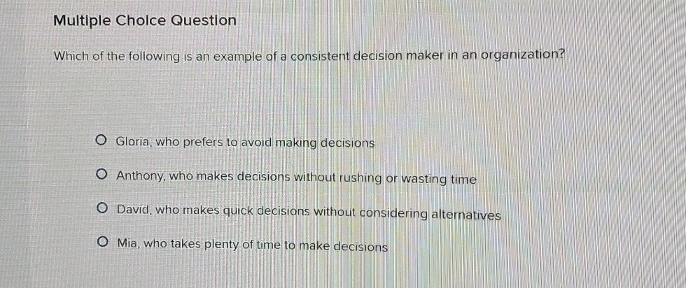 Solved Multiple Choice QuestionWhich of the following is an | Chegg.com