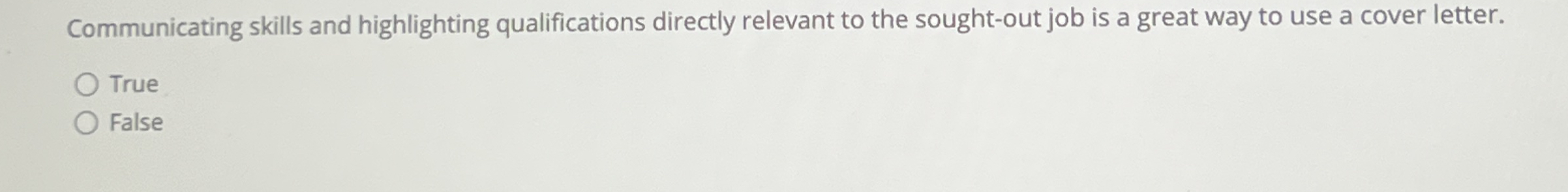 Solved Communicating skills and highlighting qualifications | Chegg.com