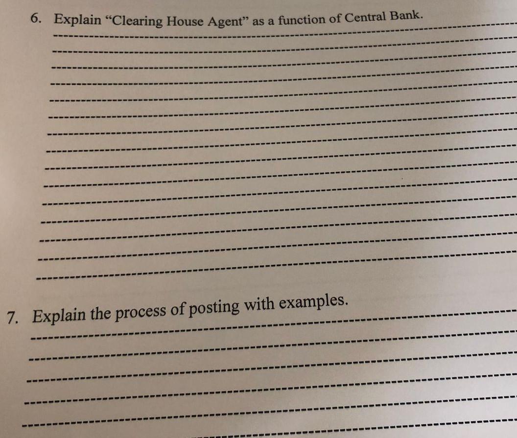 Solved 6. Explain "Clearing House Agent" as a function of | Chegg.com