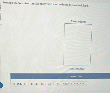 Solved Arrange the four structures in order from most | Chegg.com