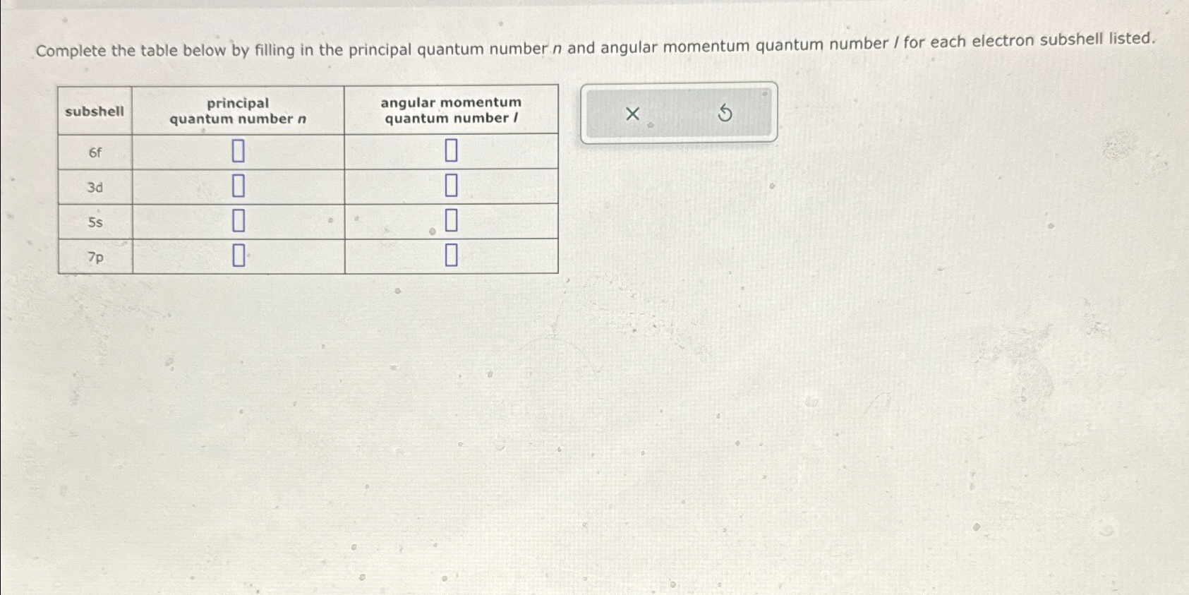 Complete the table below by filling in the principal | Chegg.com