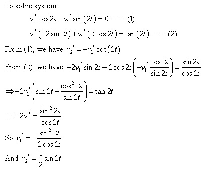 Solved Find the general solution using Variation Parameters | Chegg.com
