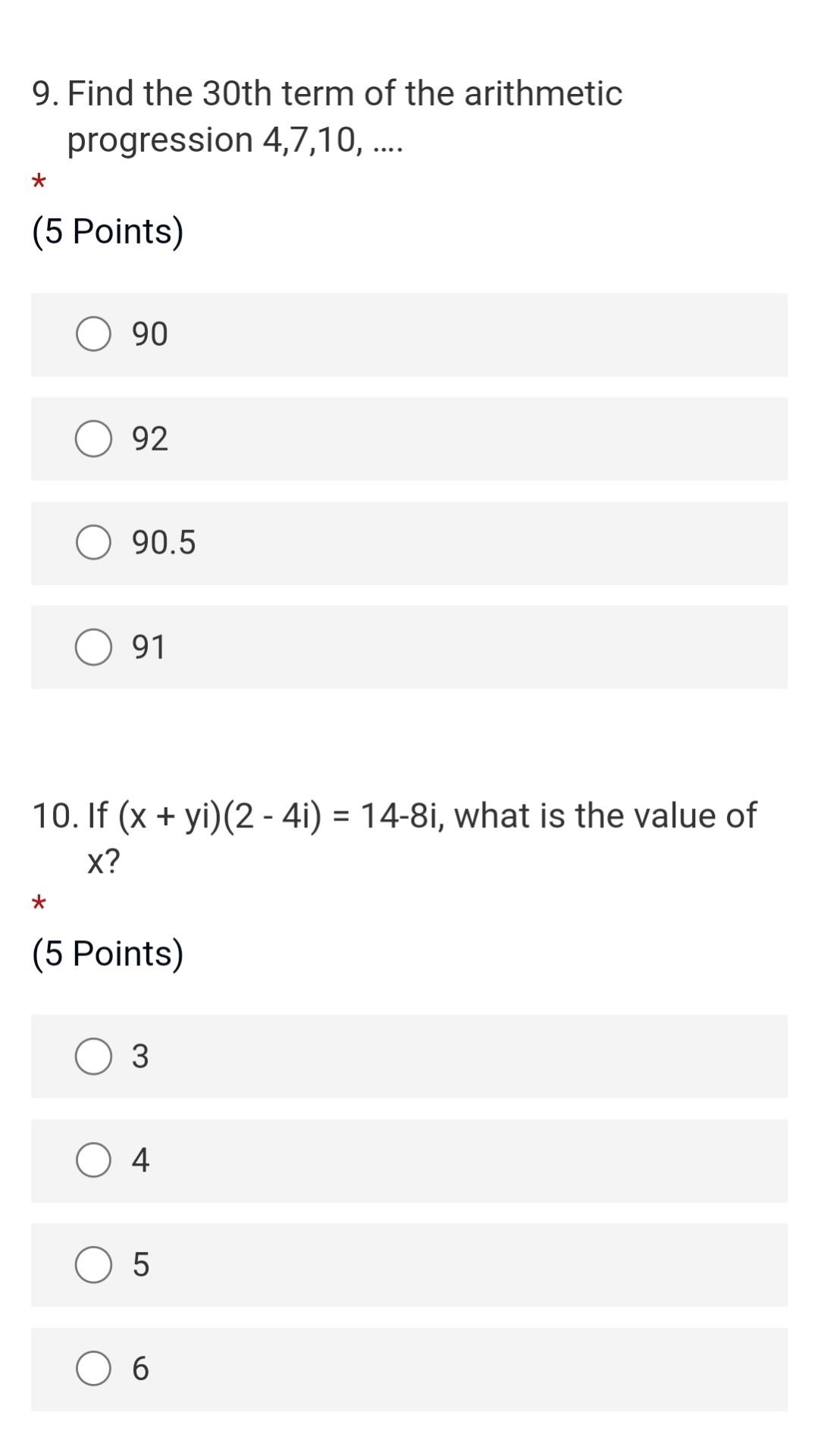Solved 1. What refers to a sequence of numbers where the | Chegg.com