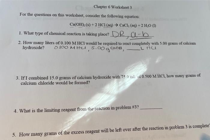 Solved i have the answer key but i dont know how to do it. | Chegg.com