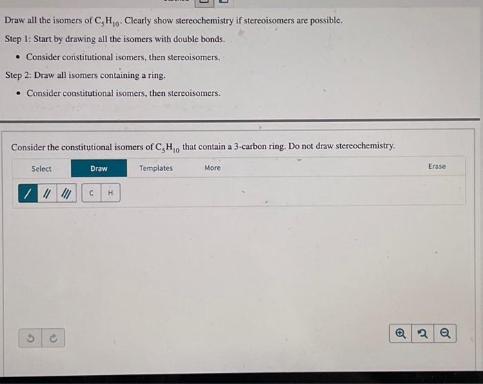 Solved Draw All The Isomers Of C5h10 Clearly Show
