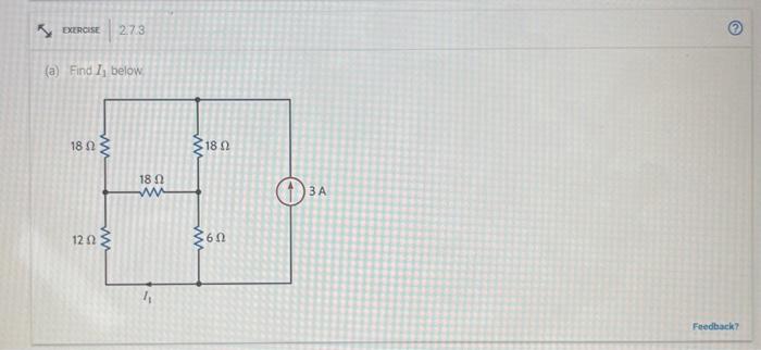 Solved (a) Find I1 below(a) Find RAB in the circuit below. | Chegg.com