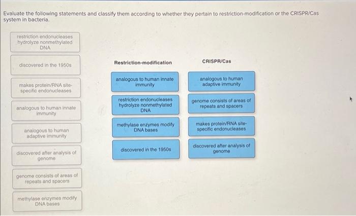 Solved Evaluate the following statements and classify them | Chegg.com