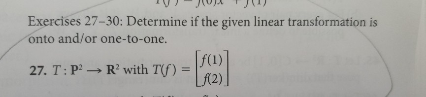 Solved Exercises 27–30: Determine if the given linear | Chegg.com