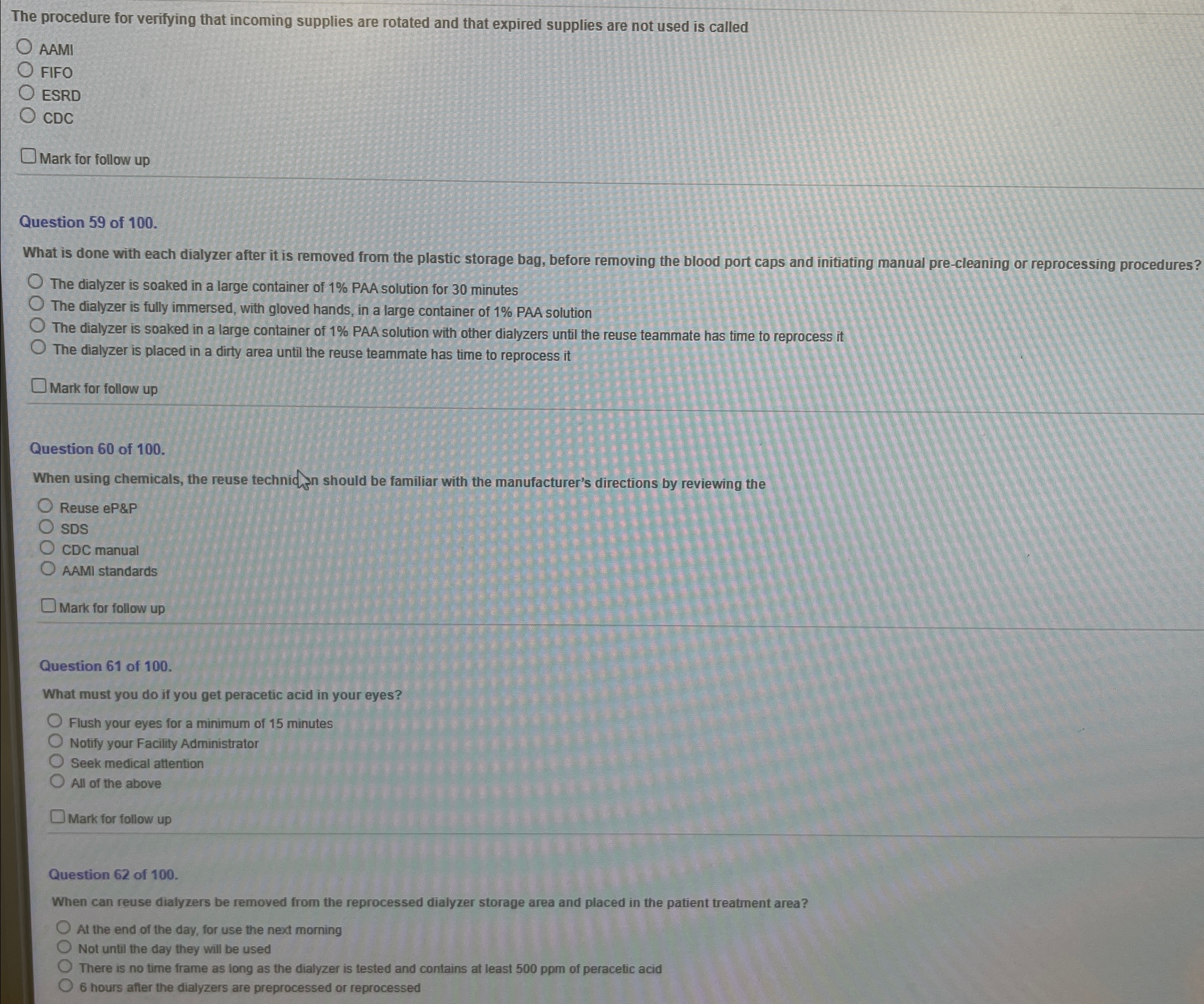 Solved The procedure for verifying that incoming supplies | Chegg.com