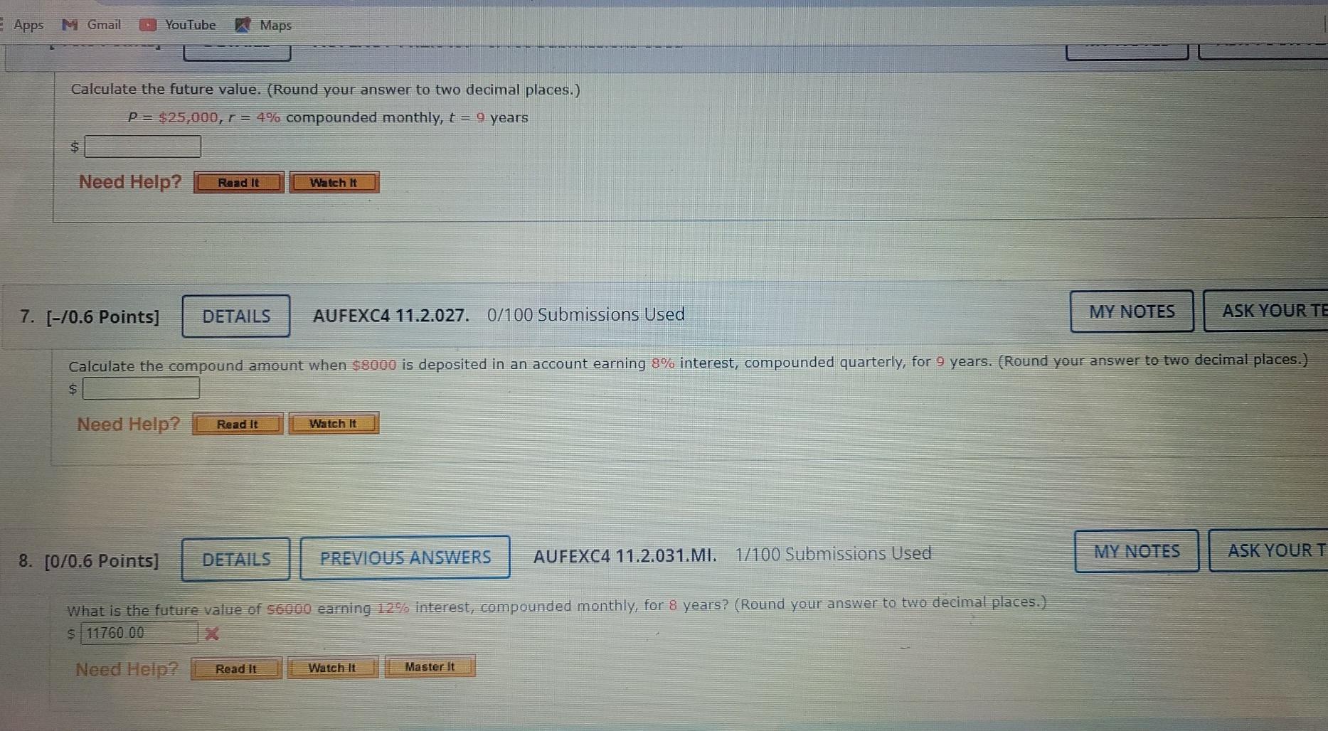 Solved Use the formula A = P(1 + rt) to calculate the | Chegg.com
