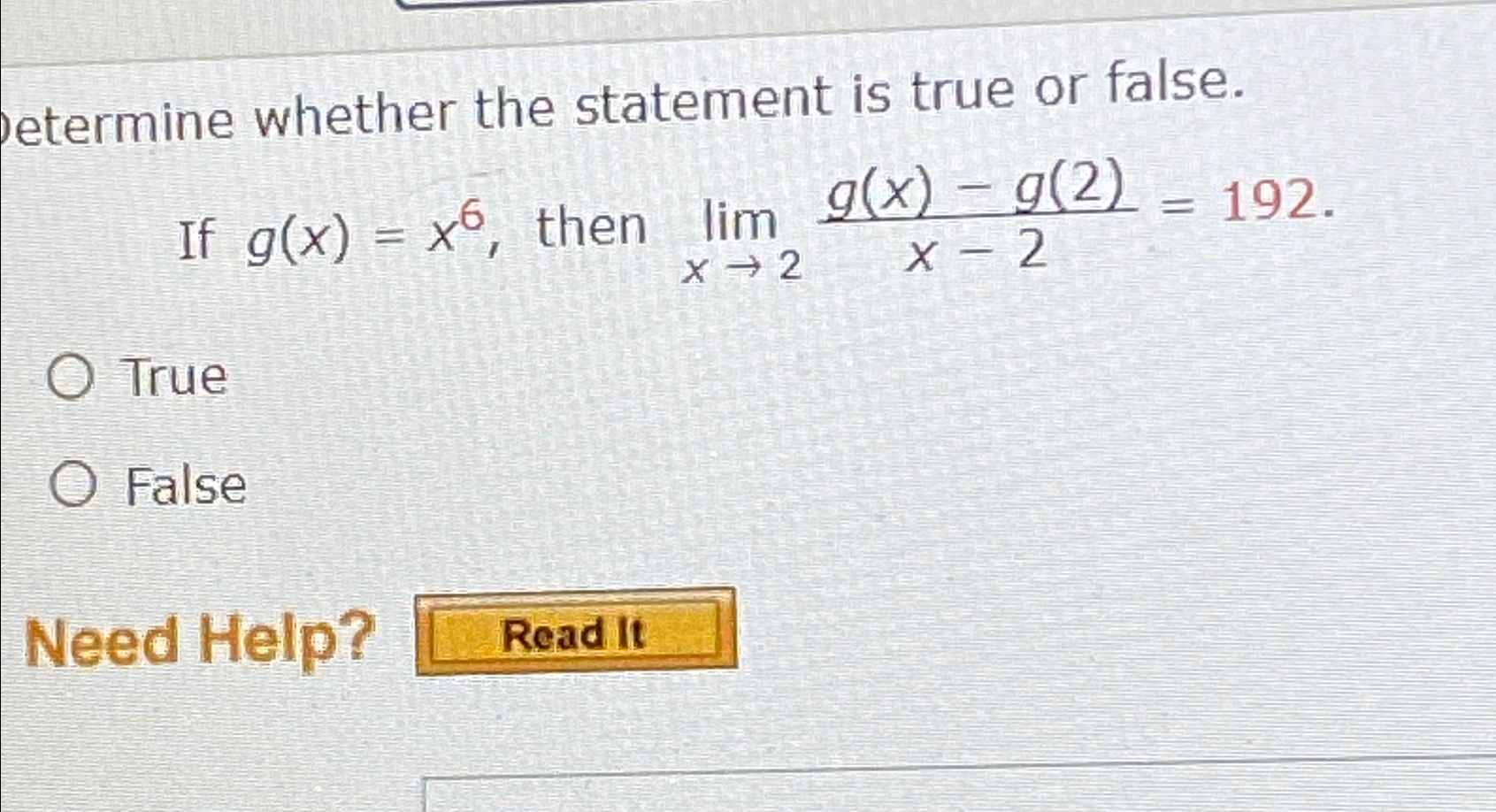 Solved etermine whether the statement is true or false.If | Chegg.com Solved etermine whether the statement is true or false.If | Chegg.com