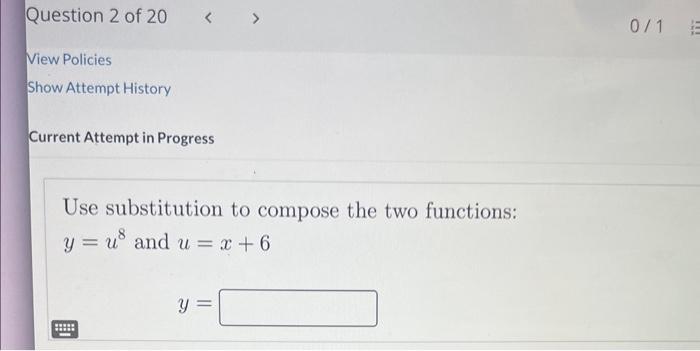 Solved Use Substitution To Compose The Two Functions Yu8 4870