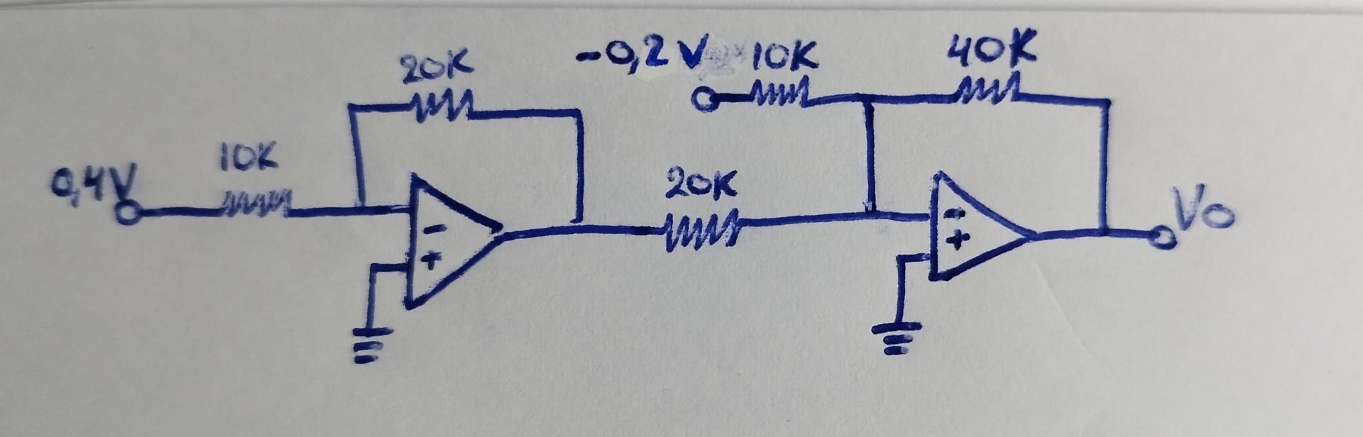 Solved Calculate Vo of the following amplifier circuit | Chegg.com