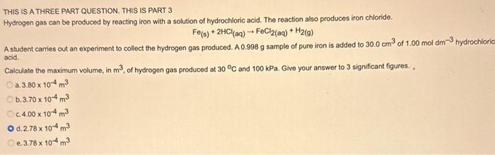 Solved THIS IS A THREE PART QUESTION. THIS IS PART 3 | Chegg.com