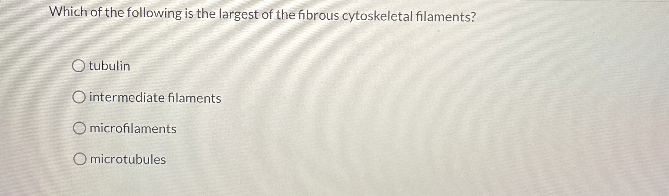 Solved Which of the following is the largest of the fibrous | Chegg.com