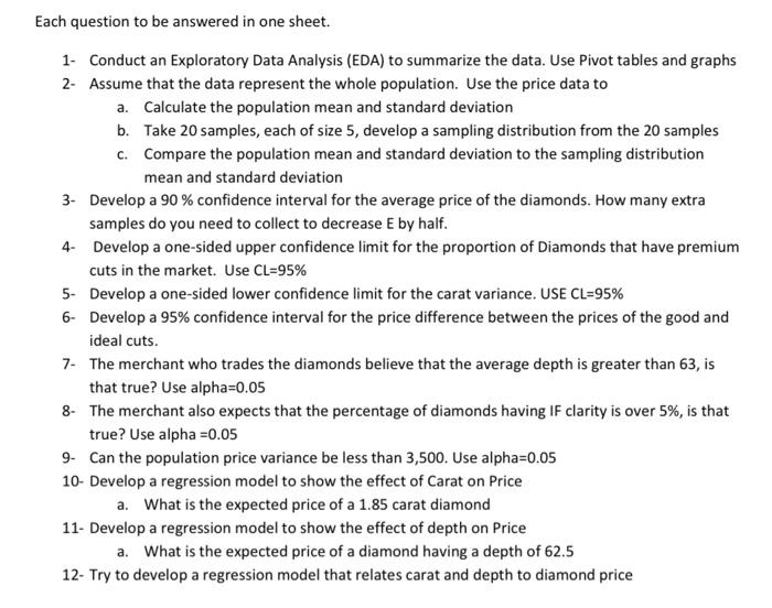 d.1- Conduct an Exploratory Data Analysis (EDA) to | Chegg.com