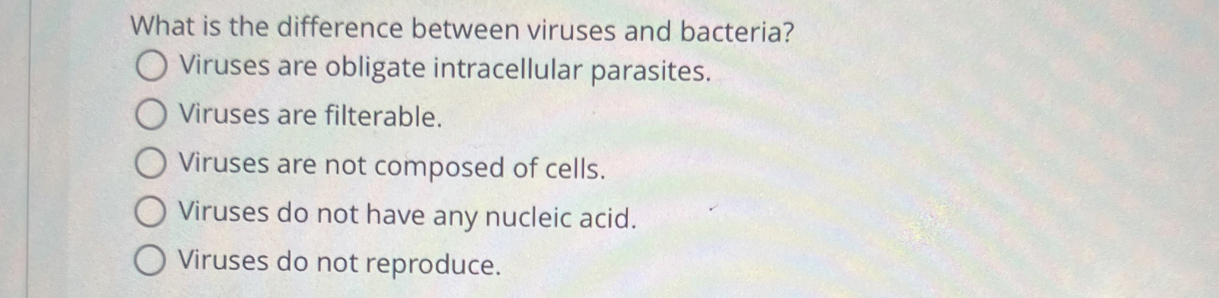 Solved What is the difference between viruses and | Chegg.com