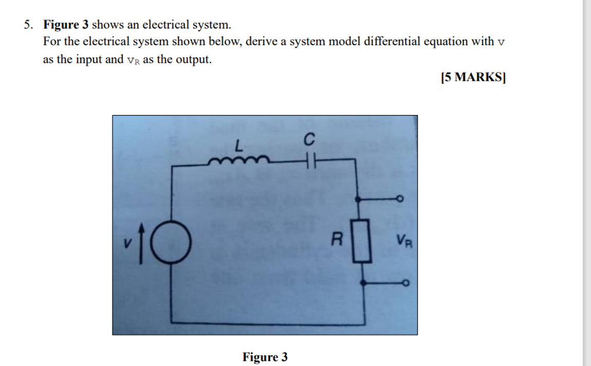 Solved Figure 3 ﻿shows an electrical system.For the | Chegg.com
