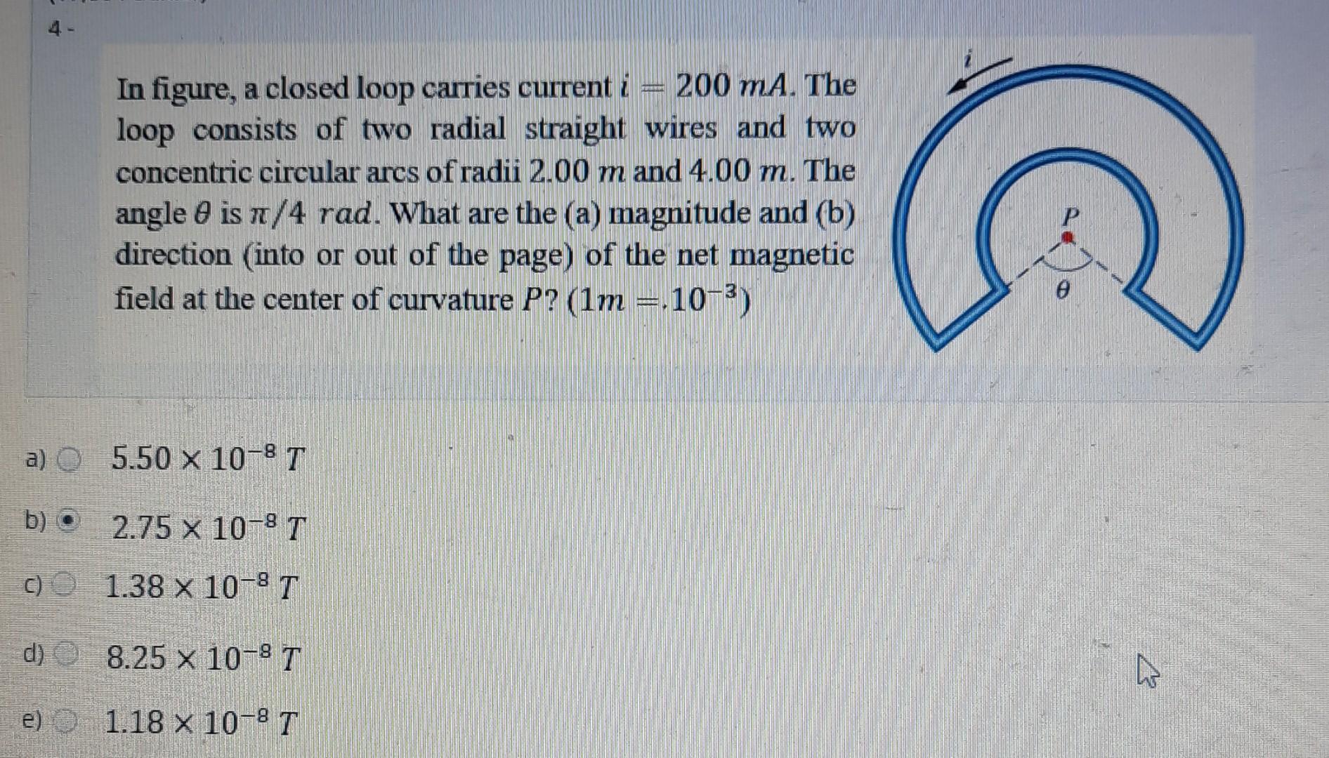 Solved In figure, a closed loop carries current i=200 mA. | Chegg.com