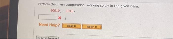 Solved Perform the given computation, working solely in the | Chegg.com