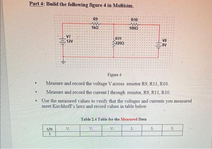 Solved Part 3: Build the following figure 3 in Multisim. | Chegg.com