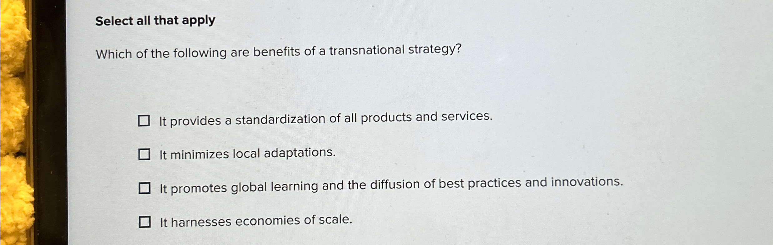 Solved Select all that applyWhich of the following are | Chegg.com