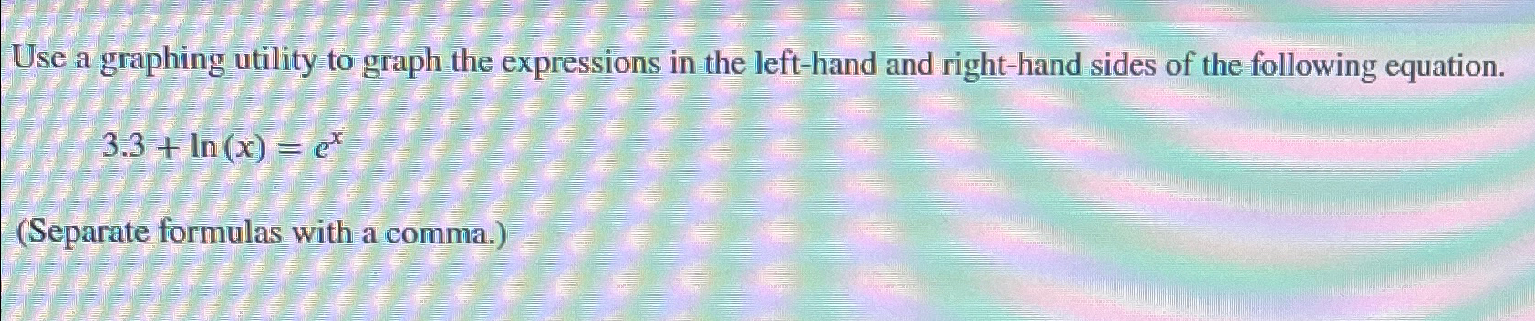 Solved Use a graphing utility to graph the expressions in | Chegg.com