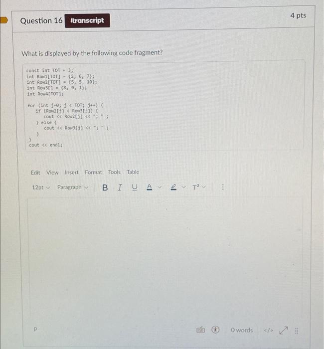 Solved Consider the following C++ declaration: int storage[ | Chegg.com
