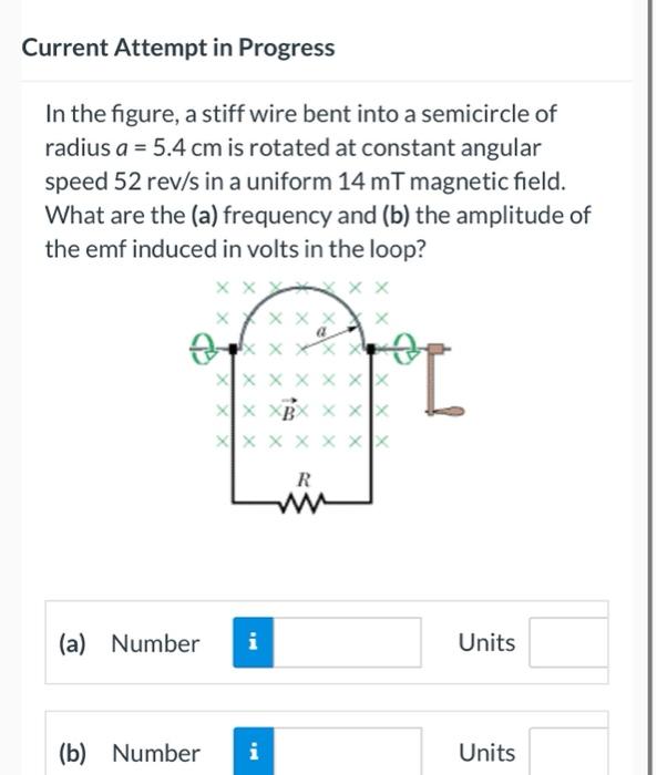Solved In the figure, a stiff wire bent into a semicircle of | Chegg.com
