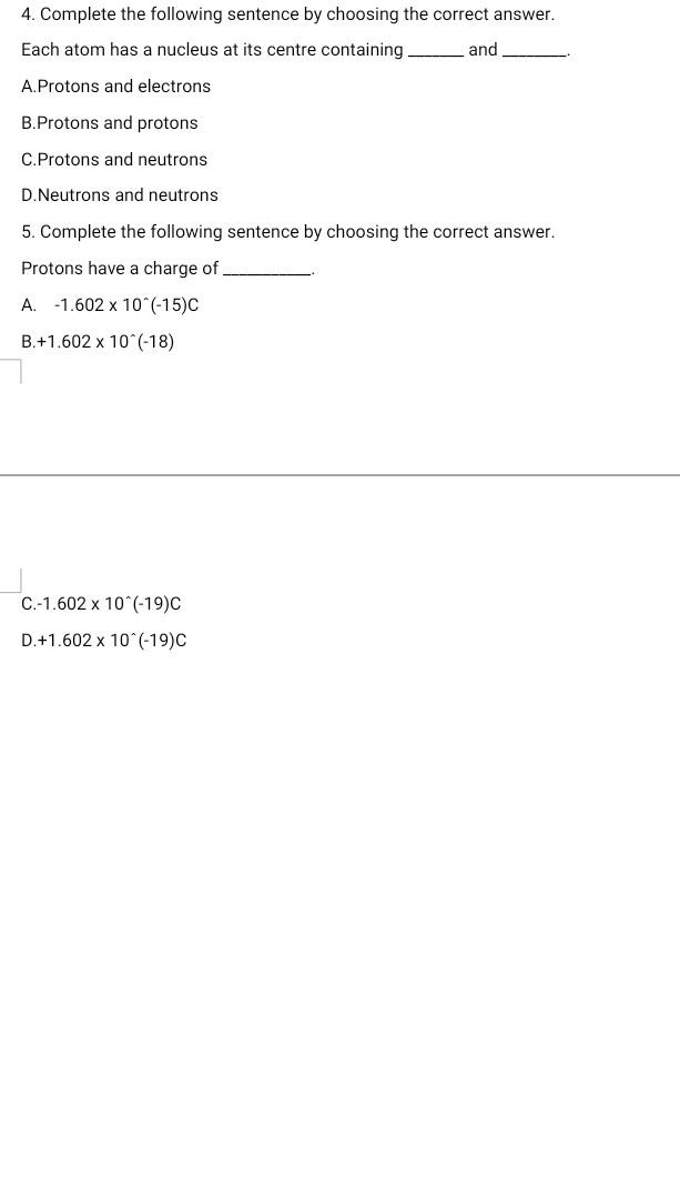 Solved 1. Complete the following sentence by choosing the | Chegg.com