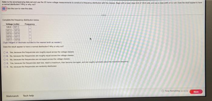 Solved Hefer to the accompanying data set and use the 25 | Chegg.com