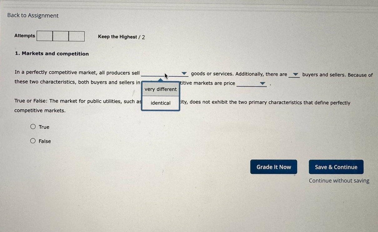 Solved Back to AssignmentAttempts ﻿Keep the Highest | Chegg.com