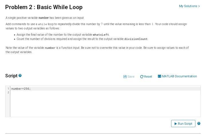 Solved Problem 2 : Basic While Loop A single positive va | Chegg.com