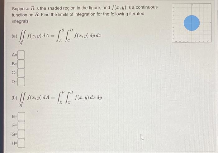 Solved Suppose R is the shaded region in the figure, and | Chegg.com