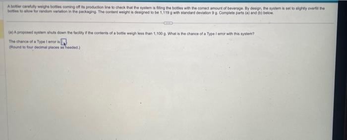 Solved The chense of a tyrel ertor is theound in four | Chegg.com