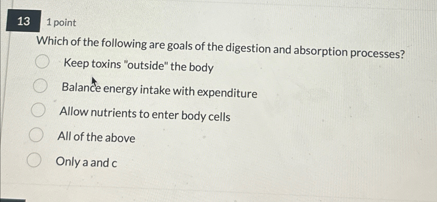 Solved 131 ﻿pointWhich of the following are goals of the | Chegg.com