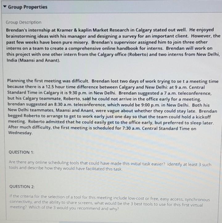 Solved Brendan's internship at Kramer & kaplin | Chegg.com