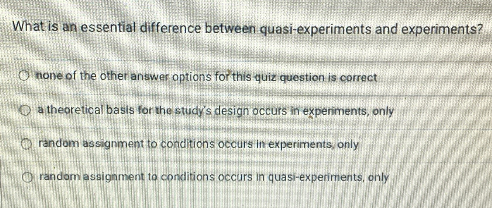 Solved What is an essential difference between | Chegg.com