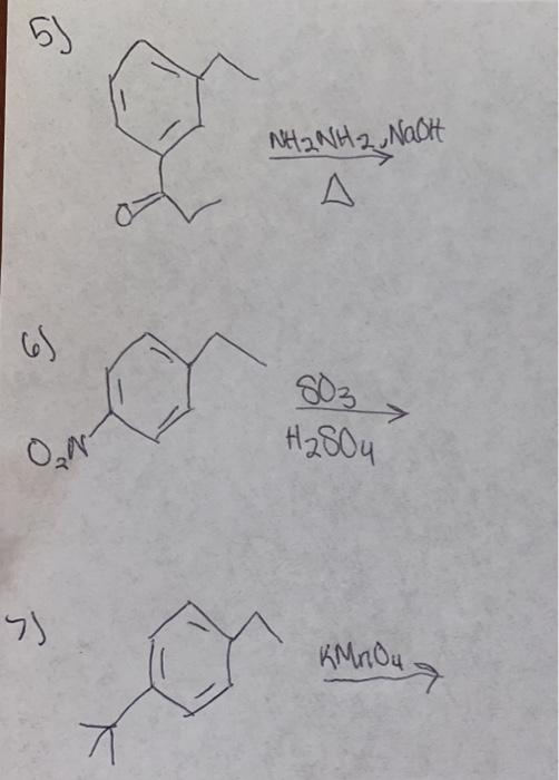 Solved provide the missing reactants, products, ar reagents | Chegg.com
