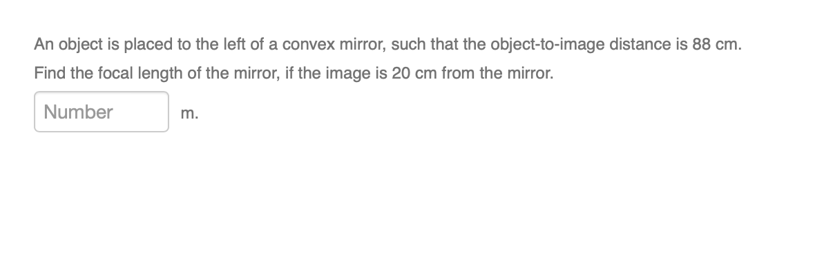 Solved An object is placed to the left of a convex mirror, | Chegg.com