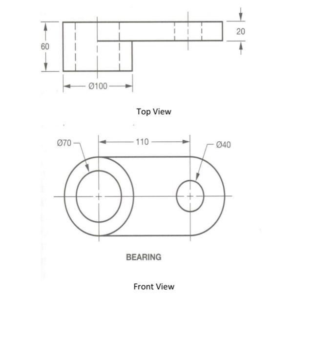 Solved draw the isometric missing left side view clearly | Chegg.com