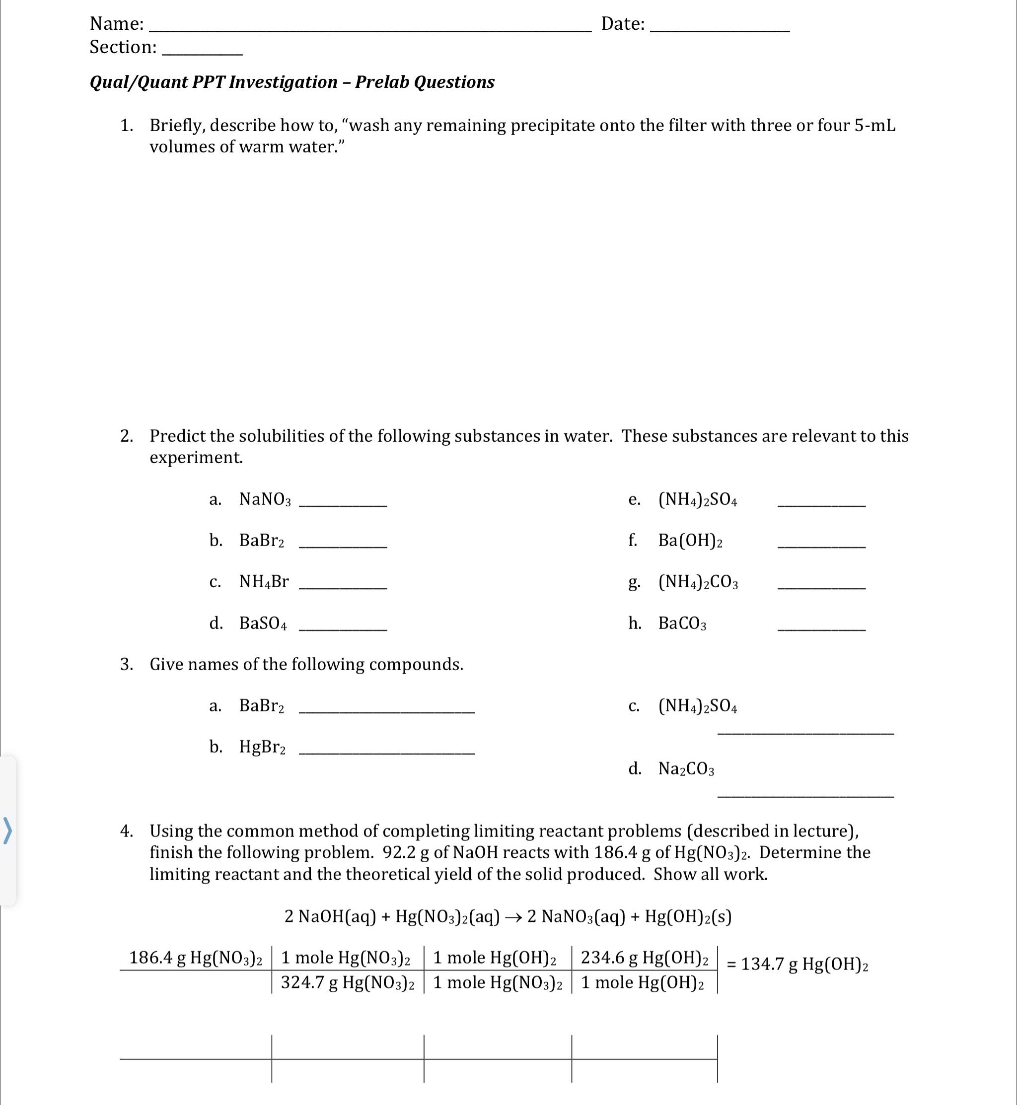 Solved Name:Date:Section:Qual/Quant PPT Investigation - | Chegg.com