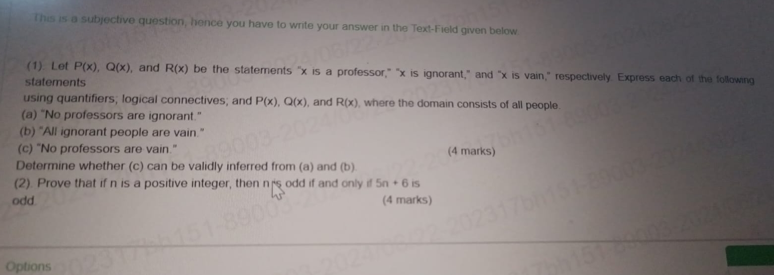 Solved (1). ﻿Let P(x),Q(x), ﻿and R(x) ﻿be the statements " x | Chegg.com