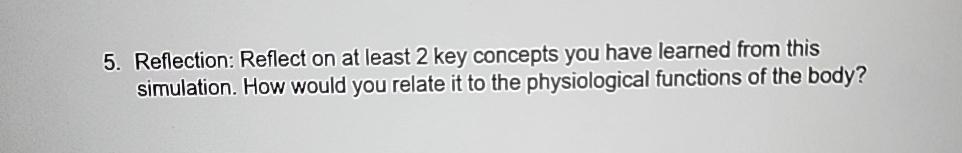 Solved Reflection: Reflect on at least 2 ﻿key concepts you | Chegg.com