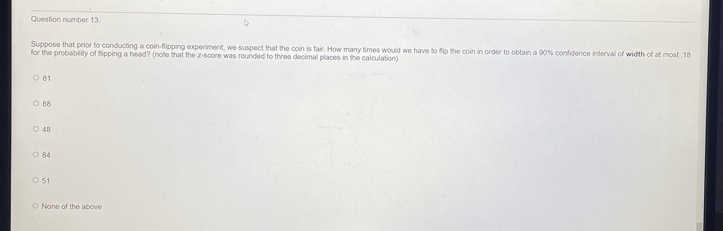 Solved Question number 13.Suppose that prior to conducting a | Chegg.com