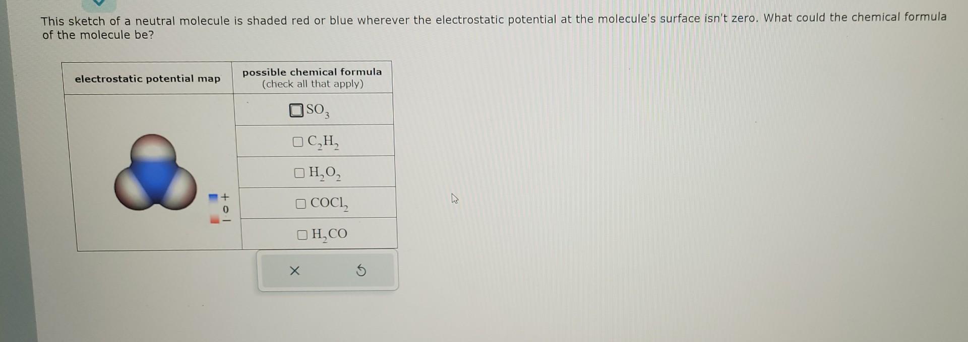 Solved This sketch of a neutral molecule is shaded red or | Chegg.com
