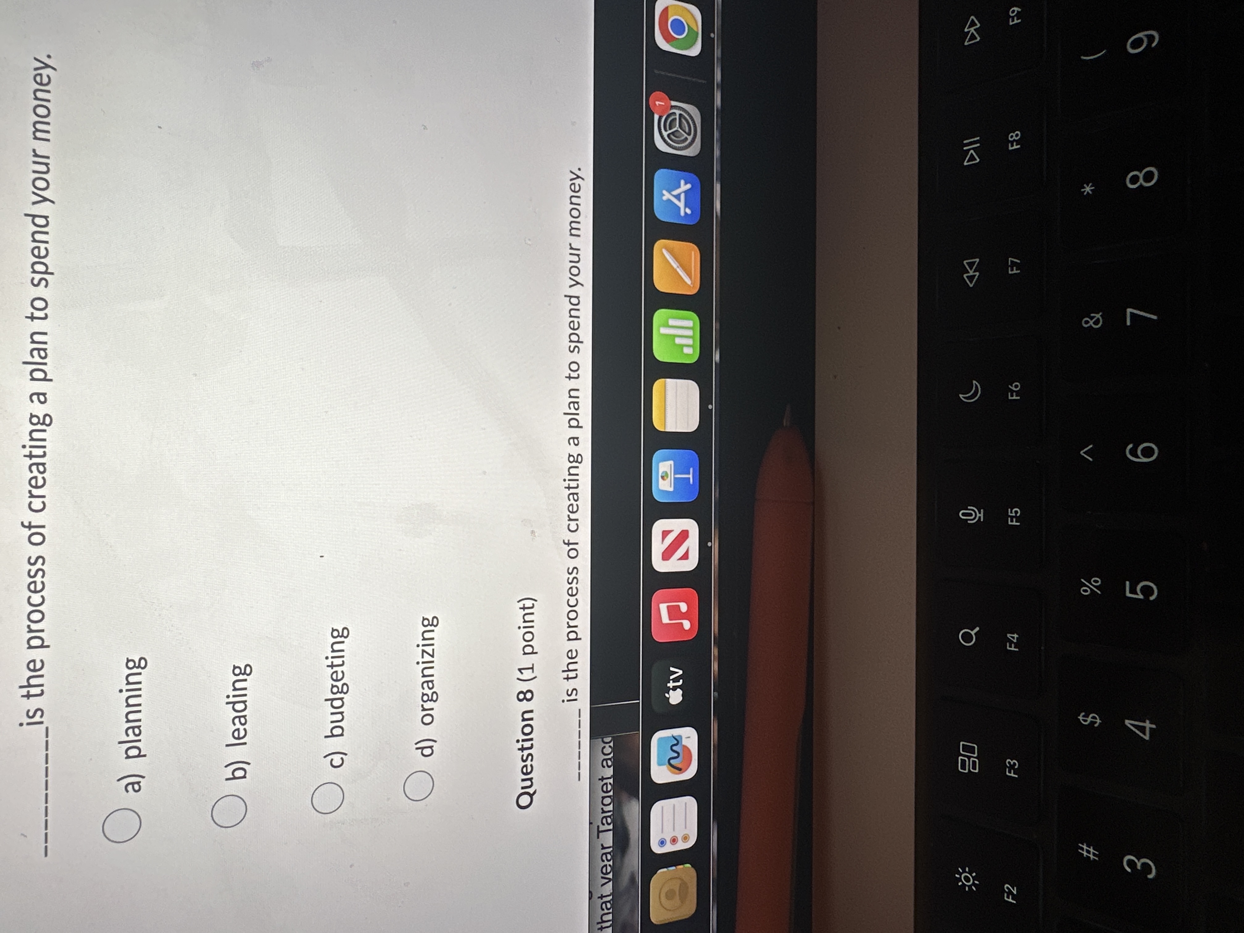 Solved is the process of creating a plan to spend your | Chegg.com