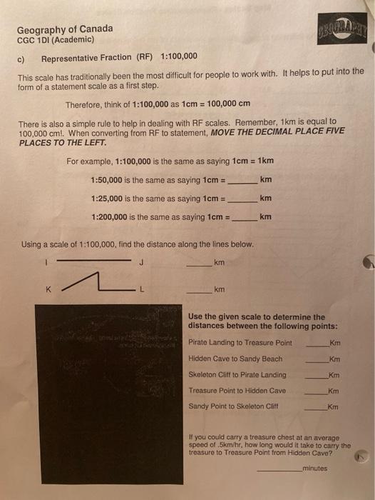 Geography of Canada CGC 1DI (Academic) c) | Chegg.com